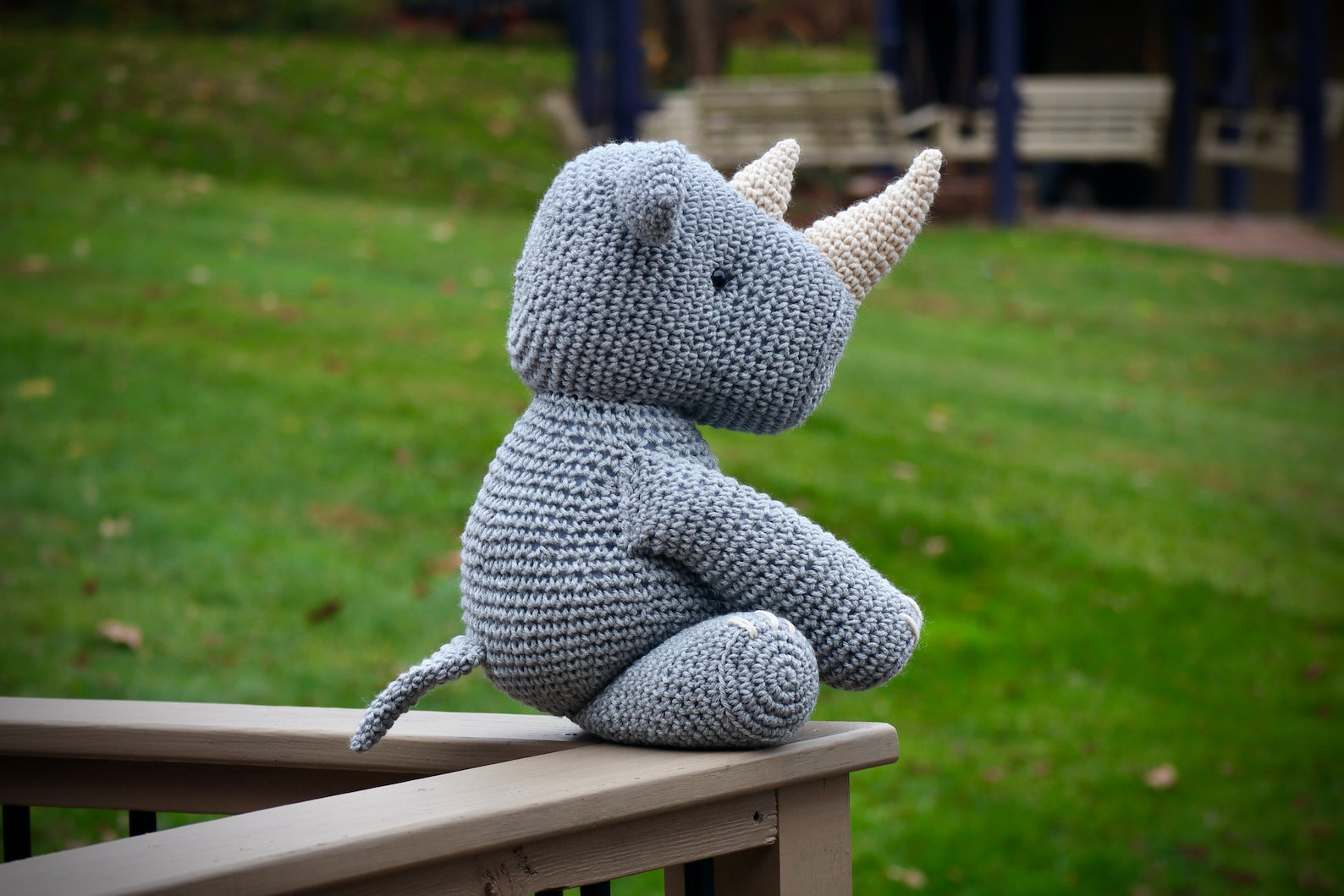 Ricky the Rhino Pattern-rhino Crochet Pattern-amigurumi - Etsy