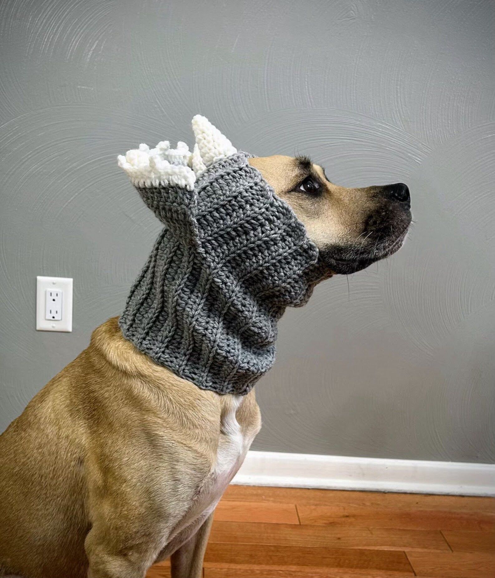 Triceratops Dog Snood Cowl Pattern-dog Snood-dog Snood Crochet Pattern ...