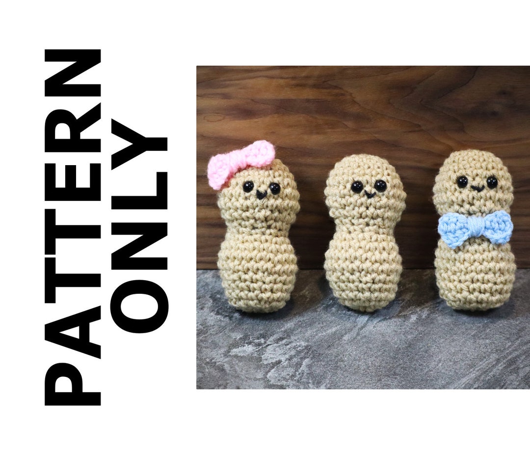 Peanut Pattern-peanut Crochet Pattern-peanut Crochet -amigurumi Pattern ...
