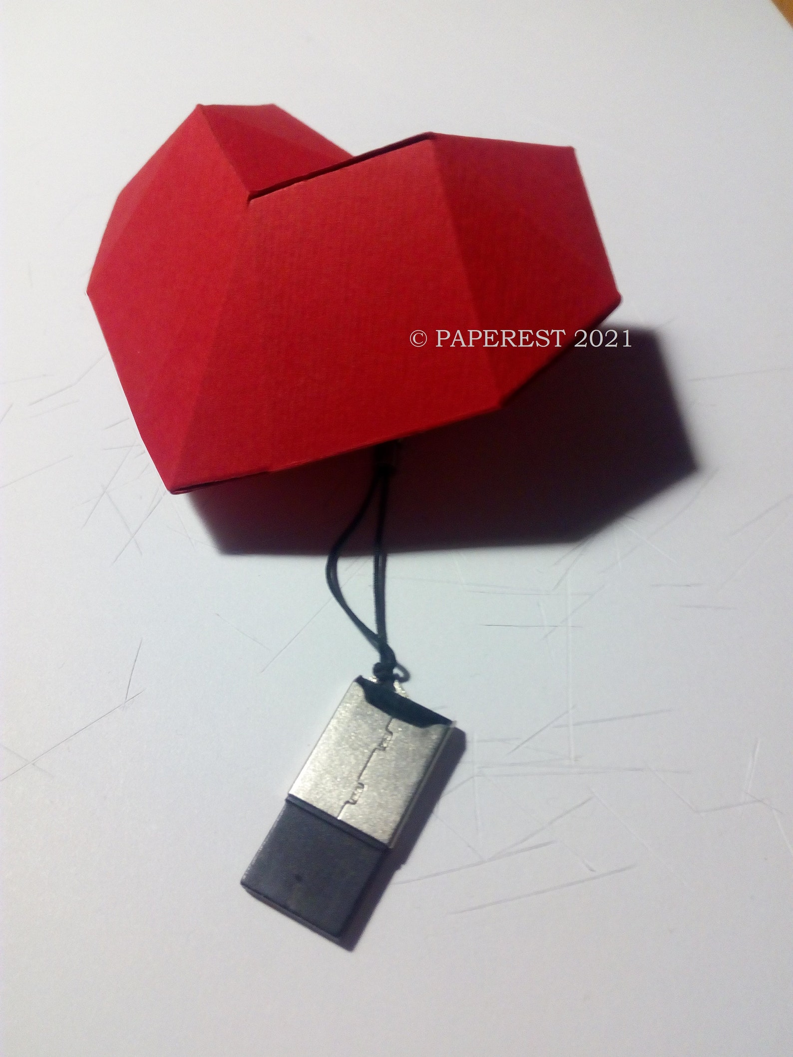 Pepakura heart pattern - txtbxe