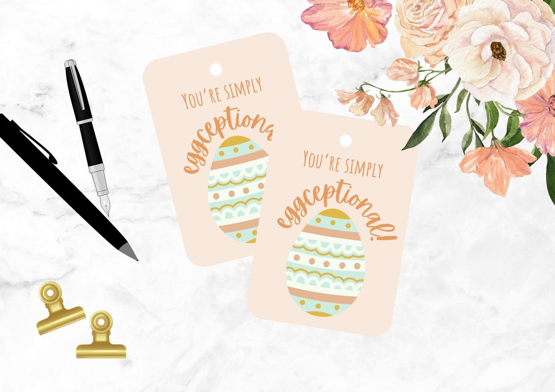 Easter Egg Gift Tag - Etsy