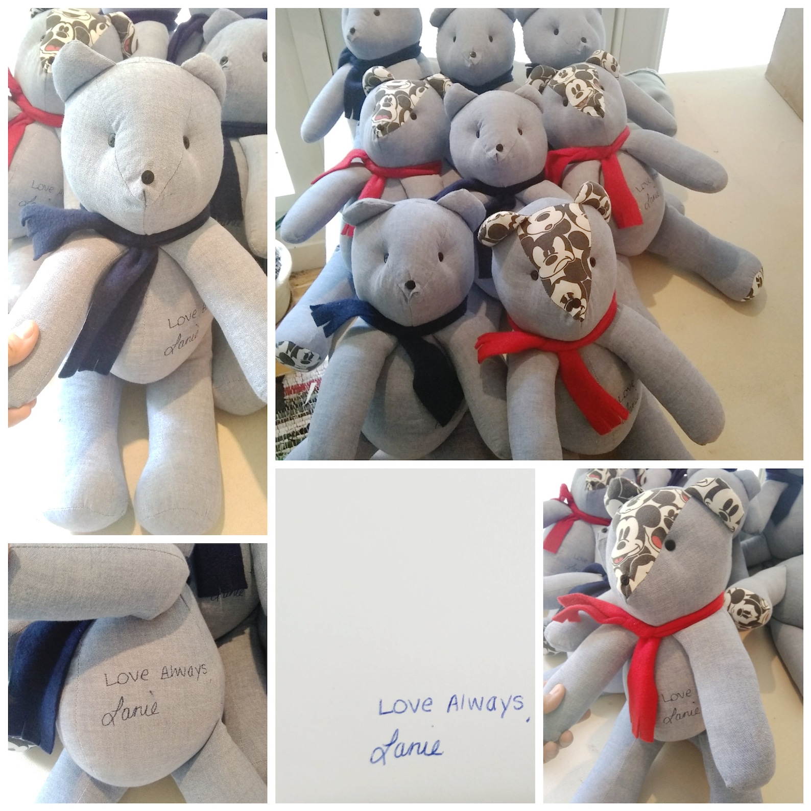 Bundle Order Memory Bear, Memory Bear, Keepsake, Father's Day - Etsy