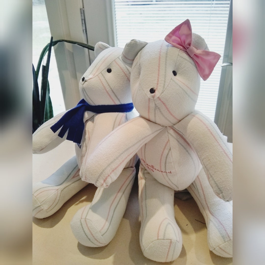 Memory Bear, Baby Clothes Bear, Keepsake - Etsy