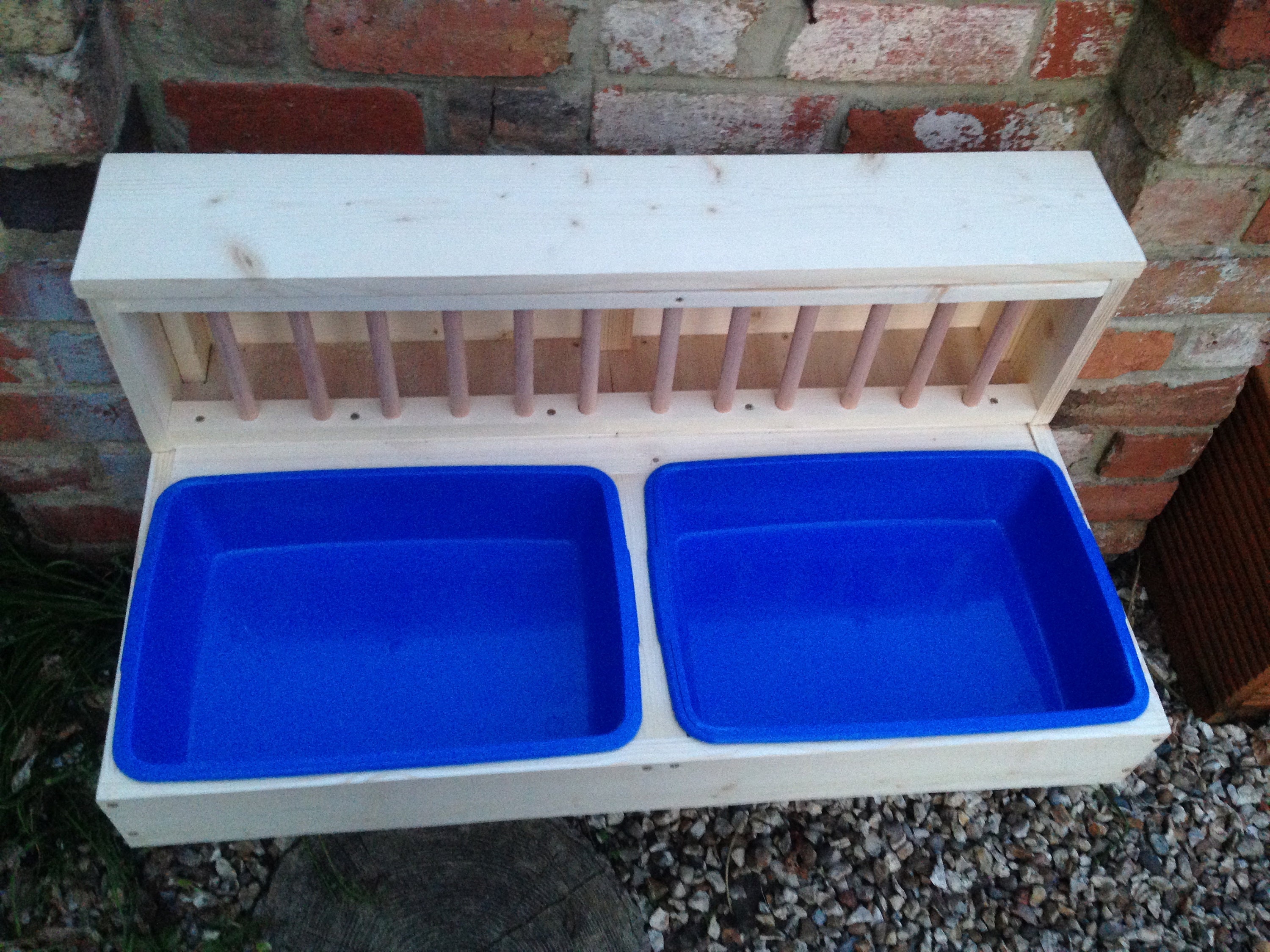 Double Rabbit Hay Feeder With Litter Trays | Etsy UK