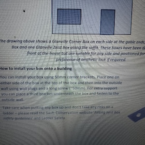 Swift Nesting Box - Etsy