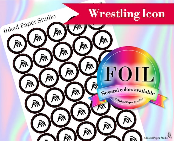 Wrestling Icon Stickers Foiled Stickers Sports Team | Etsy