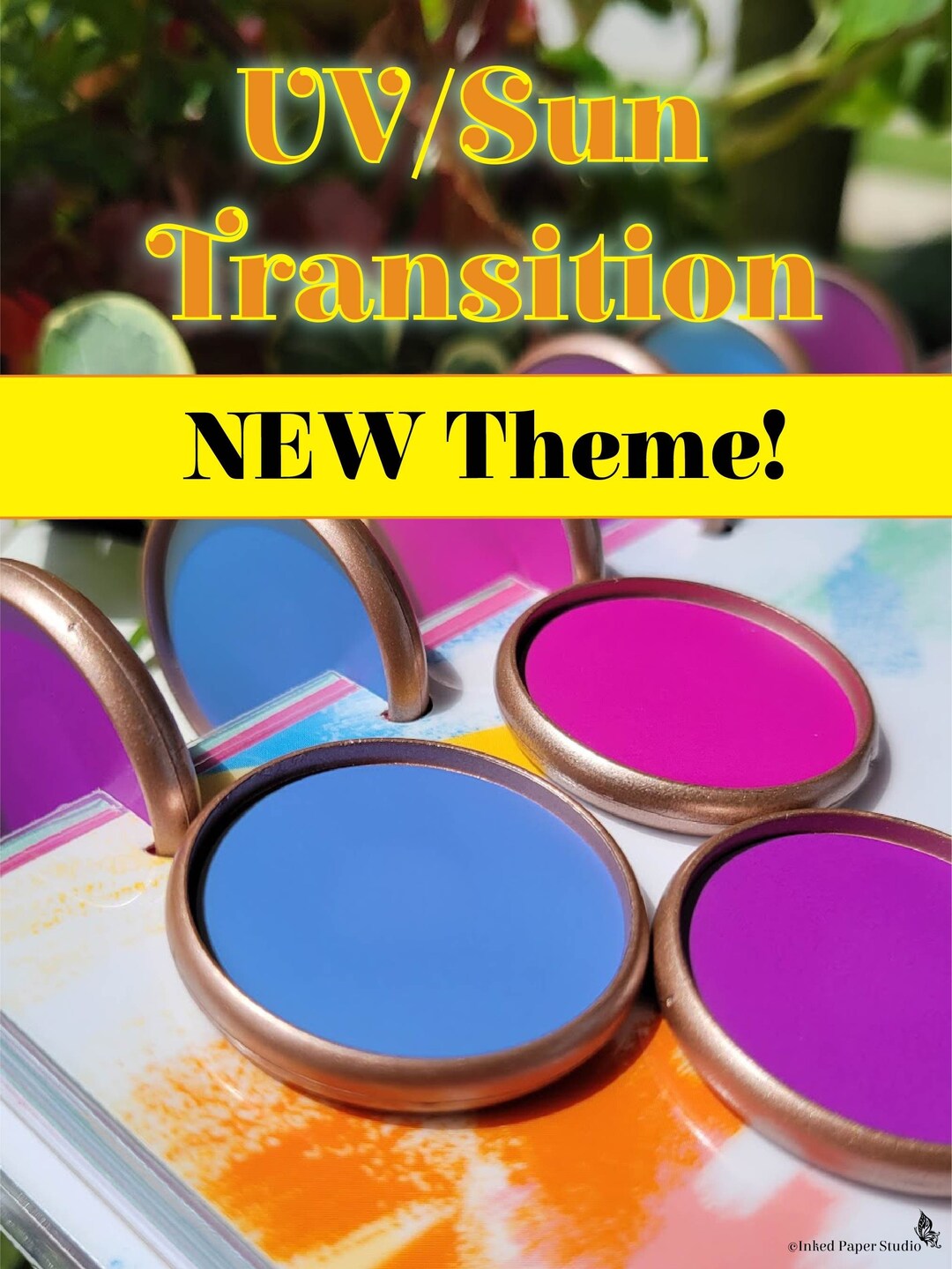 Disc Inlay Stickers Uv/sun Transition the Happy Planner - Etsy