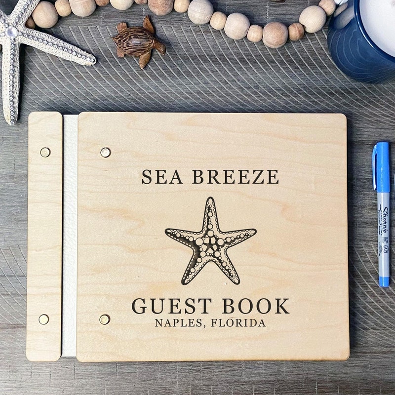 Beach Theme Wooden Books - Etsy
