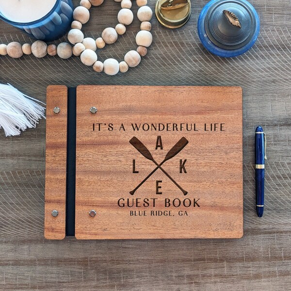 Custom Guest Book for Lake House - Etsy