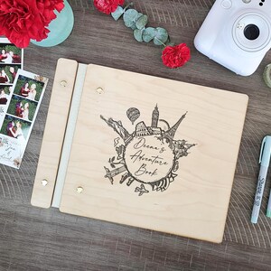 Our Adventure Book - Engraved and Personalized Custom Wood Adventure ...