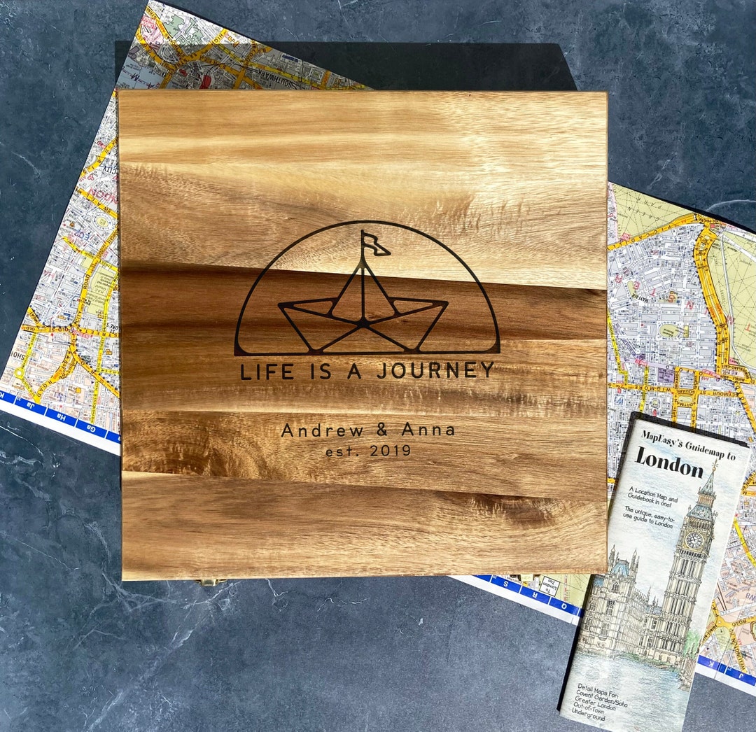 Vacation Memory Box, Custom Keepsake Box, Gift Memory Box, Life is a ...