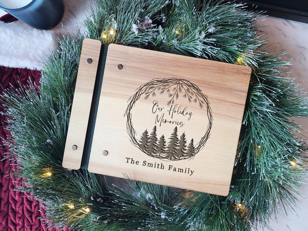 Custom Holiday Memory Book - Our Holiday Memories - Holiday Scrapbook ...