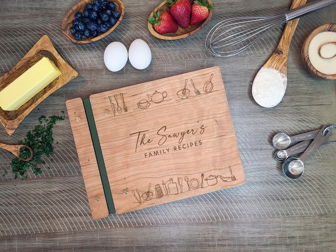 Family Recipes Personalized Recipe Book Custom Keepsake Cook Book ...