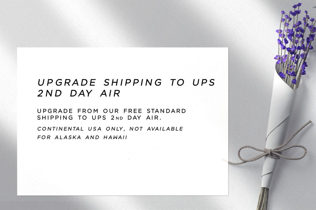 Upgrade Shipping - UPS 2nd Day Air - Etsy