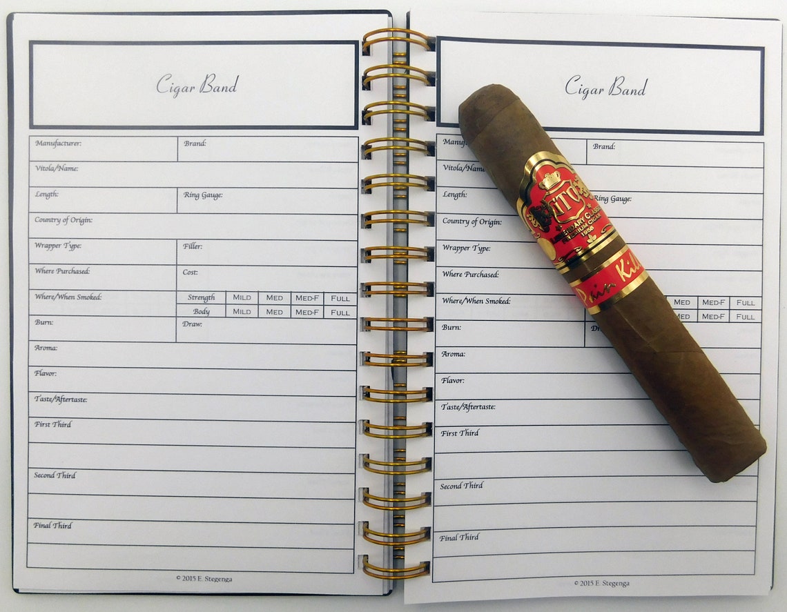 Personalizable Cigar Notebook / cigar tasting Journal Gift | Etsy