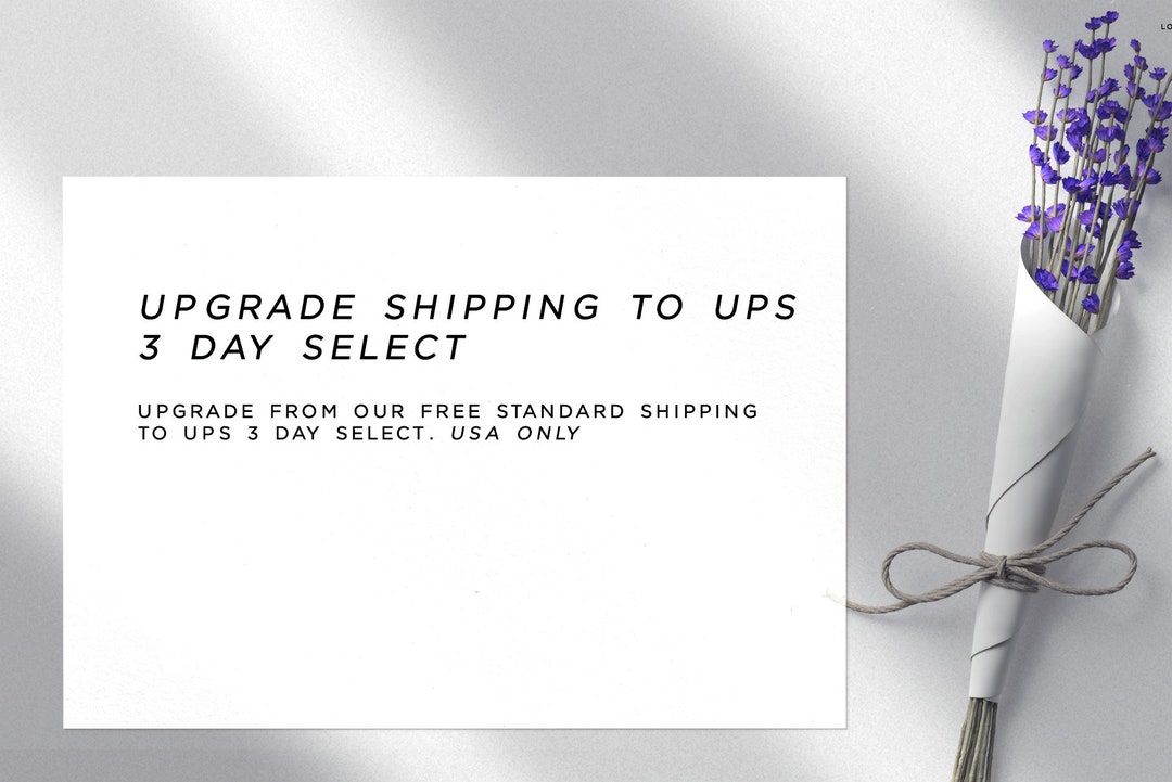 Upgrade Shipping - UPS 3 Day Select - Etsy