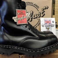 GRIPFAST Vintage 90's, 10 Hole Steel Toe, Men's Black Boots, Commando ...