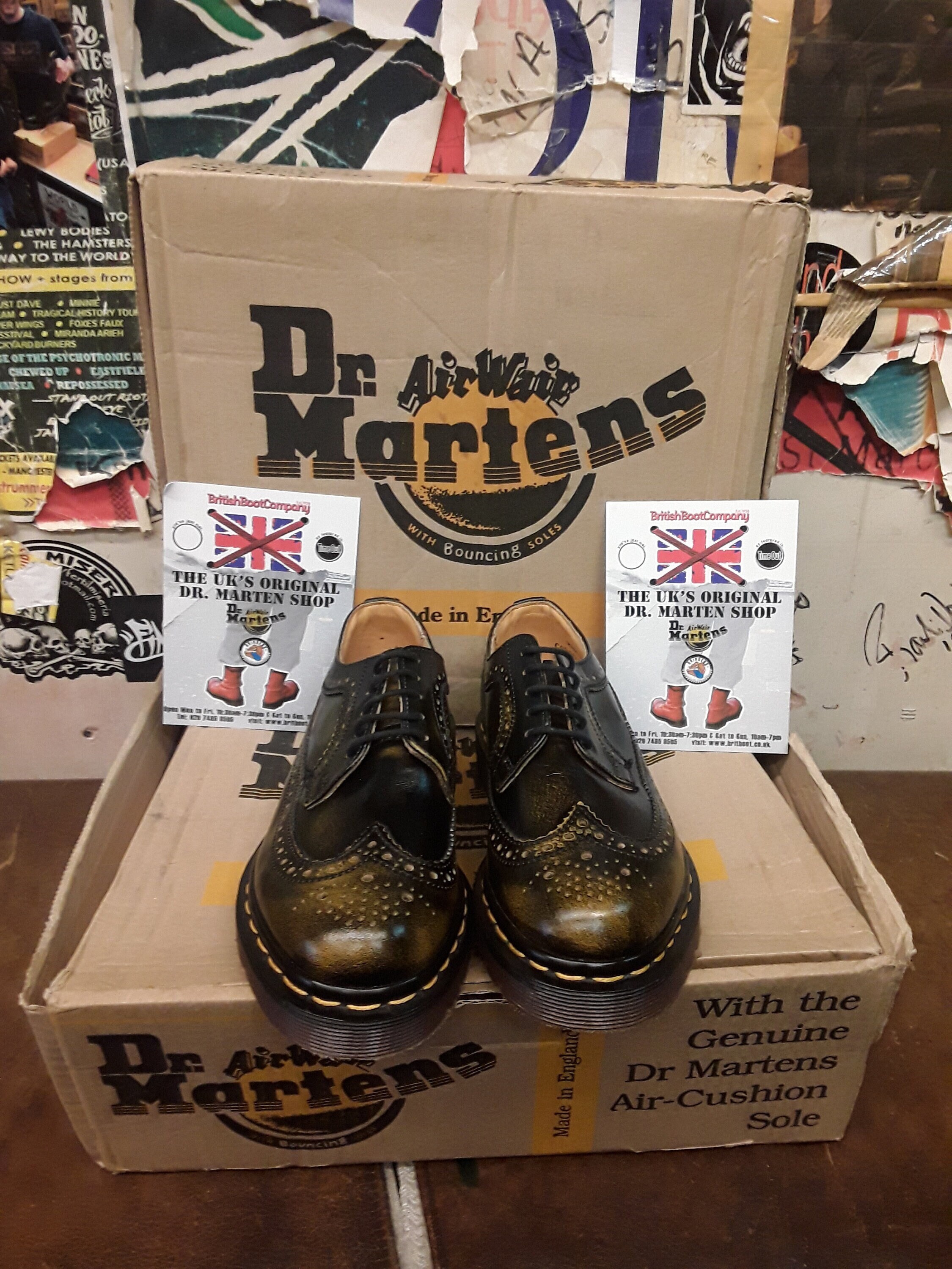Dr Martens Brogue Shoes, Size UK4, Made in England, Vintage Dr Martens Brogue Shoes, Size UK4, Made in England, Vintage