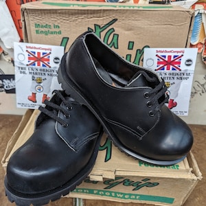 Getta Grip Made in England 3 Hole Safety Black Shoe Various Sizes - Etsy
