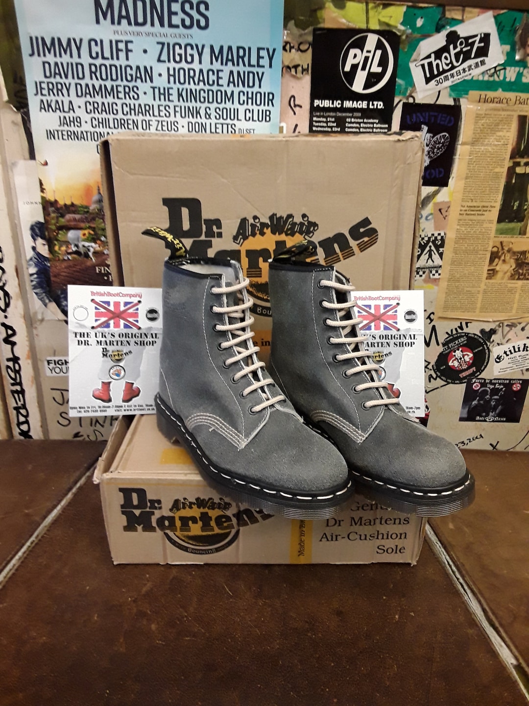 Dr Martens Chalk Aviator, Made in England, Vintage 90's, Leather Ankle ...
