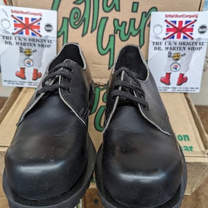 Getta Grip Made in England 3 Hole Safety Black Shoe Various Sizes - Etsy