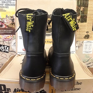 Dr Martens Black Waxy Assault Boots Size 7 Made in England - Etsy