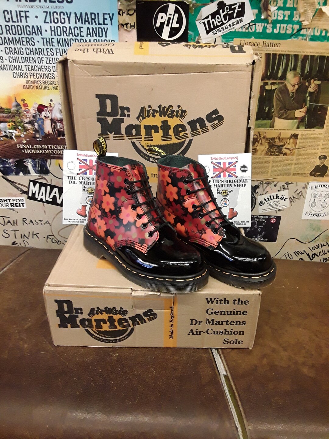 Dr Martens Patent Mistflower, Vintage 90er Jahre, Made in England ...