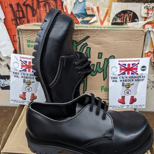 Getta Grip Made in England 3 Hole Safety Black Shoe Various Sizes - Etsy