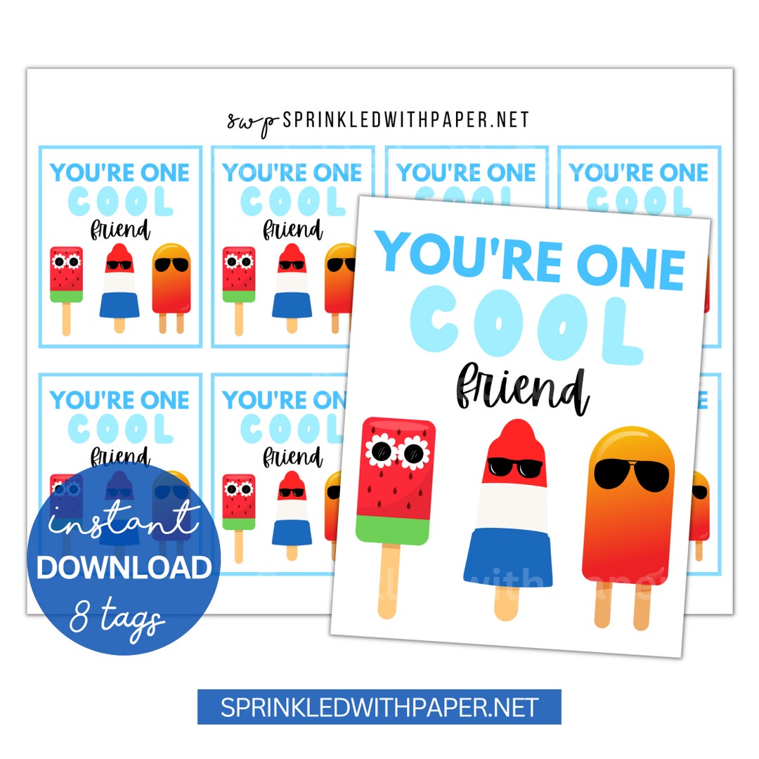 Summer Popsicle Tags, Summer Vacation Favor, Have a Cool Summer Favor ...