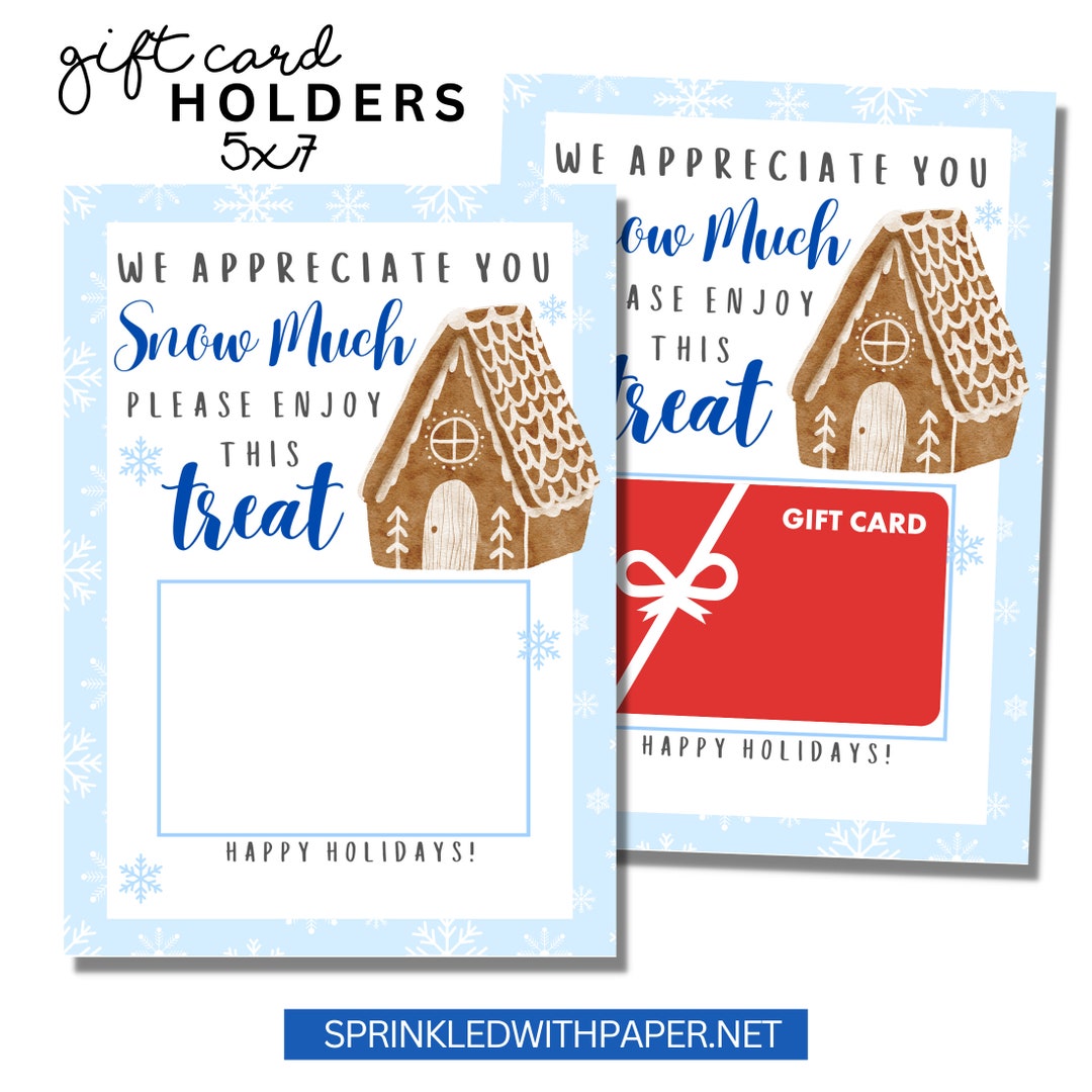 Holiday Christmas Gift Card Holder, Appreciation Staff Co-worker ...