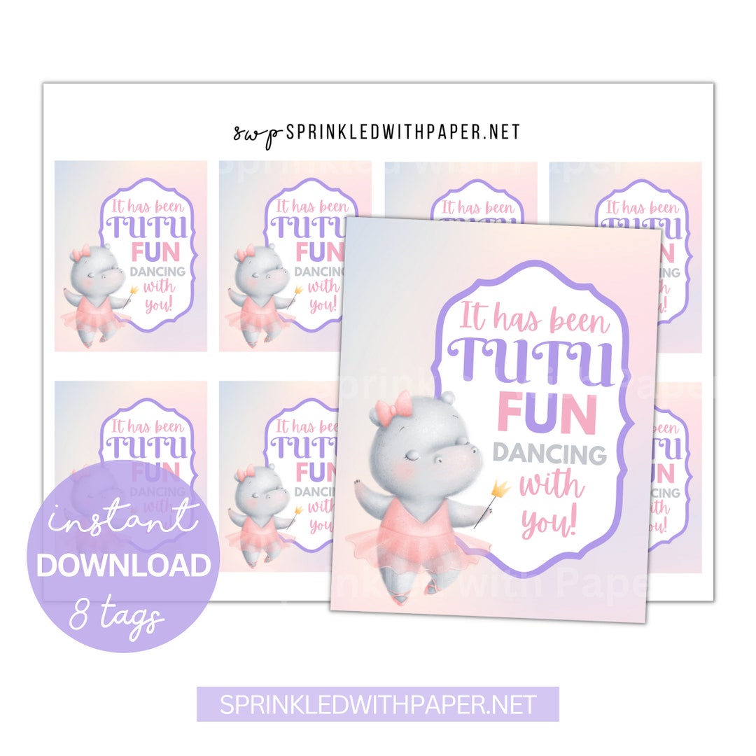 Ballet Printable Tags-dance Recital Tags - Dance Favortags- Dance ...