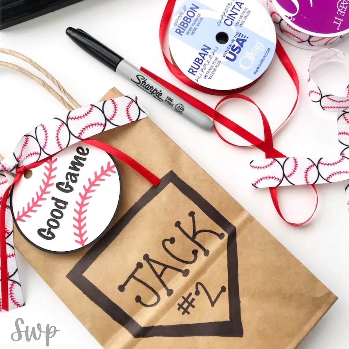 Baseball Favor Tags Baseball Game Day Tags Baseball Snack Tags-baseball ...