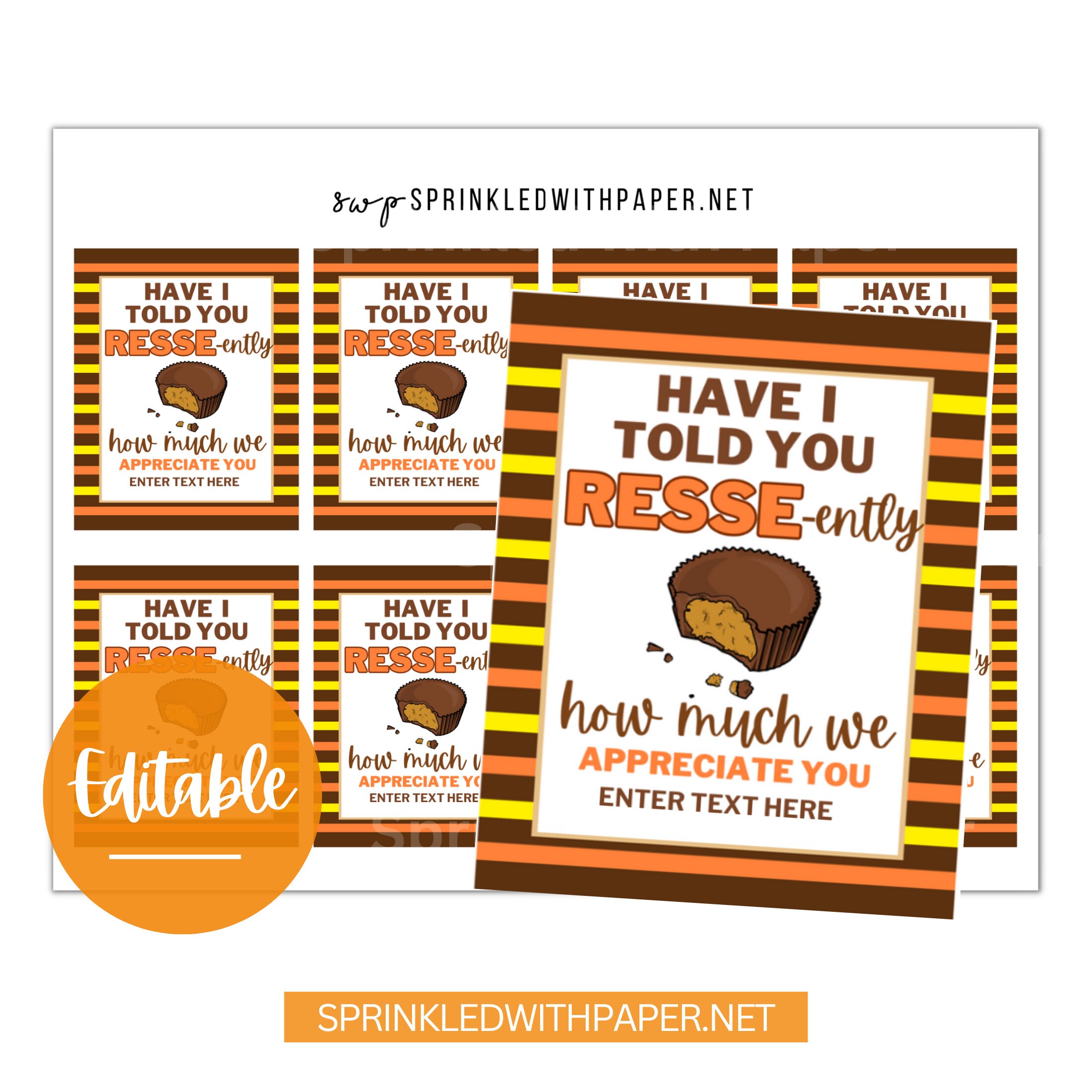 Editable Appreciation Tags, Staff Co-worker Teacher Appreciation ...
