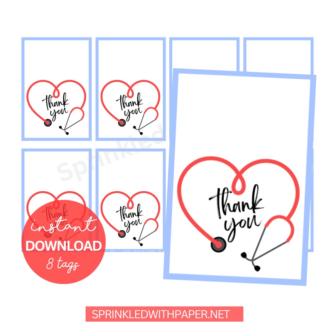 Nurses Appreciation Tags, Nurse Week, NICU L&D Nurse Thank You Tag ...