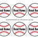 Baseball Favor Tags Baseball Game Day Tags Baseball Snack Tags-baseball ...
