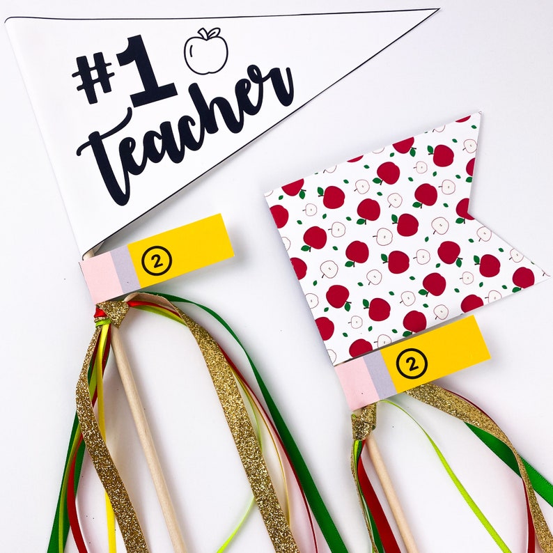 Teacher Appreciation Printable Pennant Flag Pennant Flag - Etsy