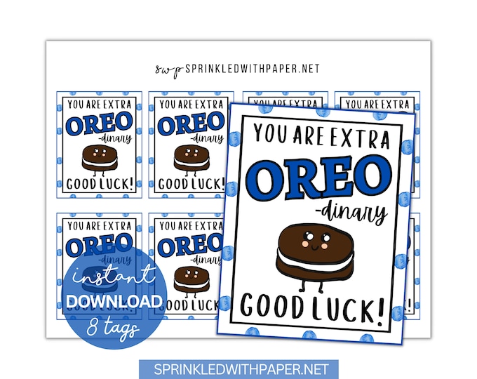 Good Luck Printable Tag | Extra Ordinary | Conference State Title ...