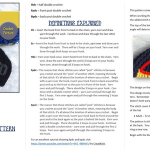 PDF CROCHET Pattern - Nerd Toques, DIY Adult Hat Pattern, Pdf Download ...