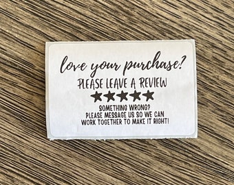 Leave Review Sticker | Etsy