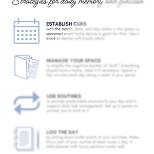 Functional Memory Patient Handouts / Strategies and Tips / Speech ...