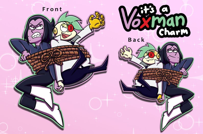 Voxman Cord Wrap Acrylic Charm 5 Lord Boxman Professor | Etsy