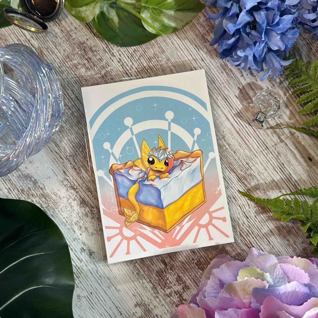Baby Lemon Meringue Pie Dragon Art Print - Etsy