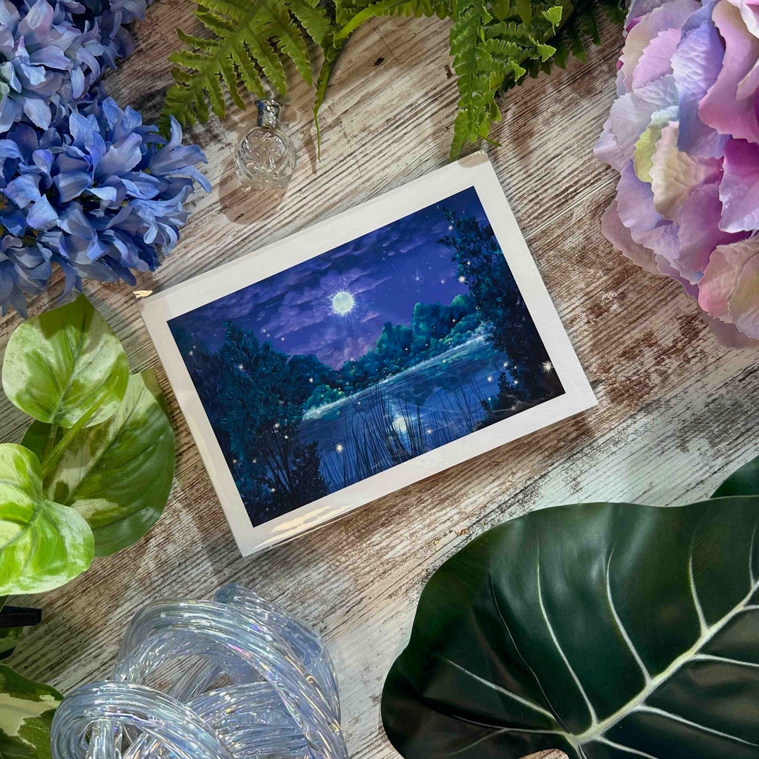 Moonlight Reflections Art Print - Etsy