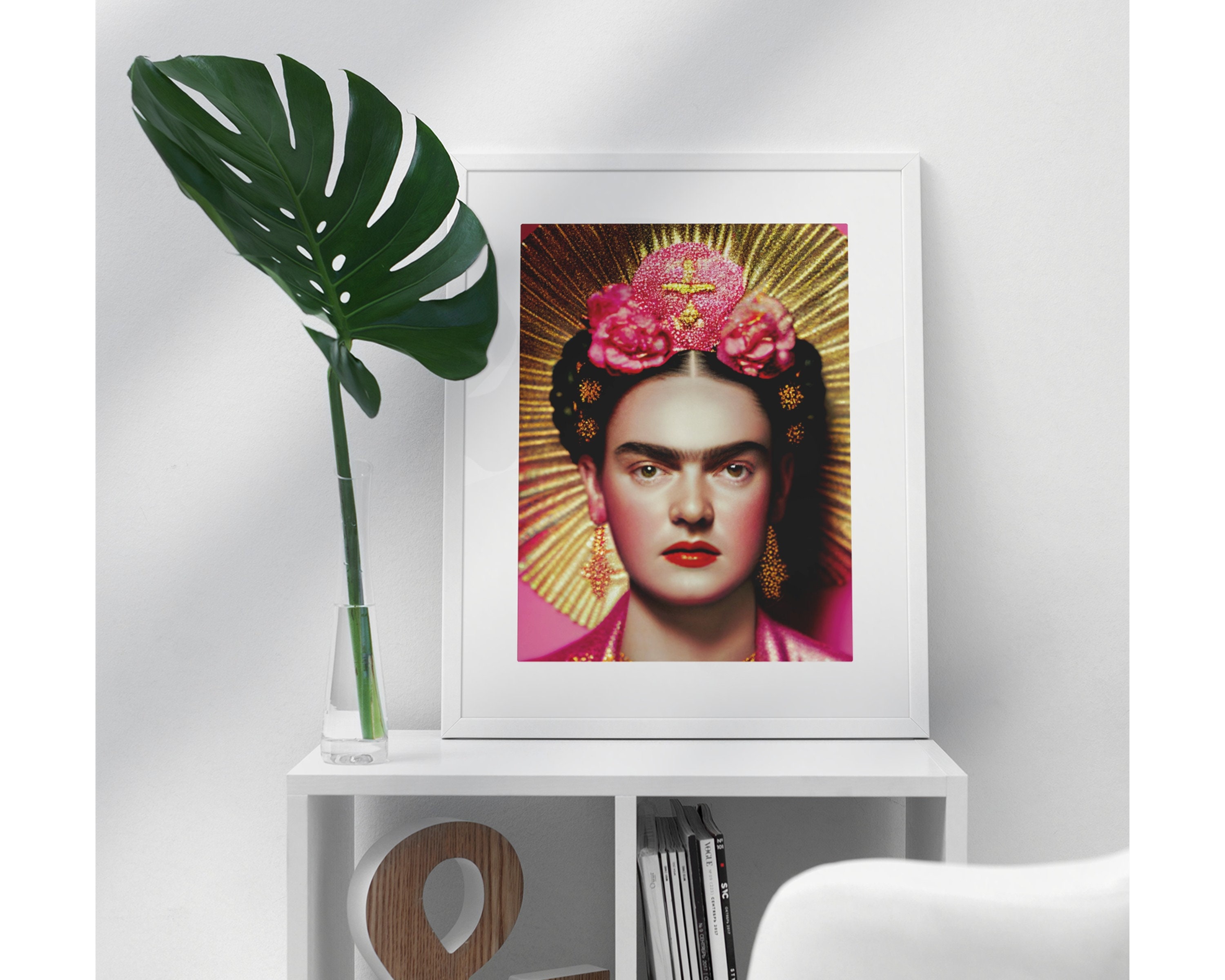 Frida Kahlo Kitsch Print, Quirky Wall Art, Kitsch Art, Frida Kahlo Home ...