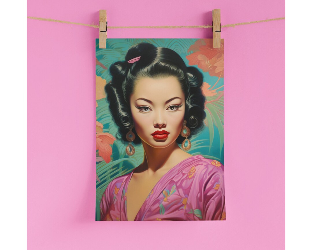 Kitsch Print of Qiang - Mid Century Modern Wall Art, Valdimir ...