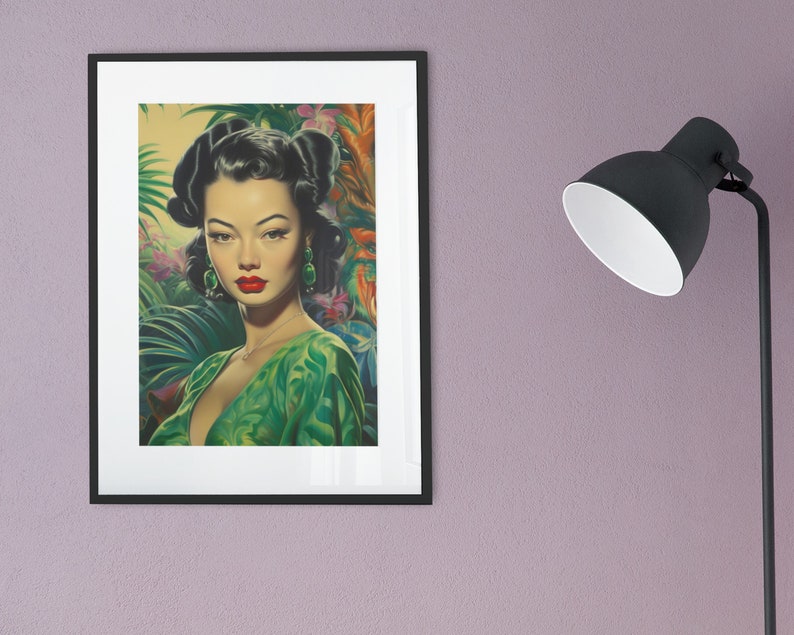 Mid Century Modern Kitsch Print of Valentina Wall Art, Valdimir ...