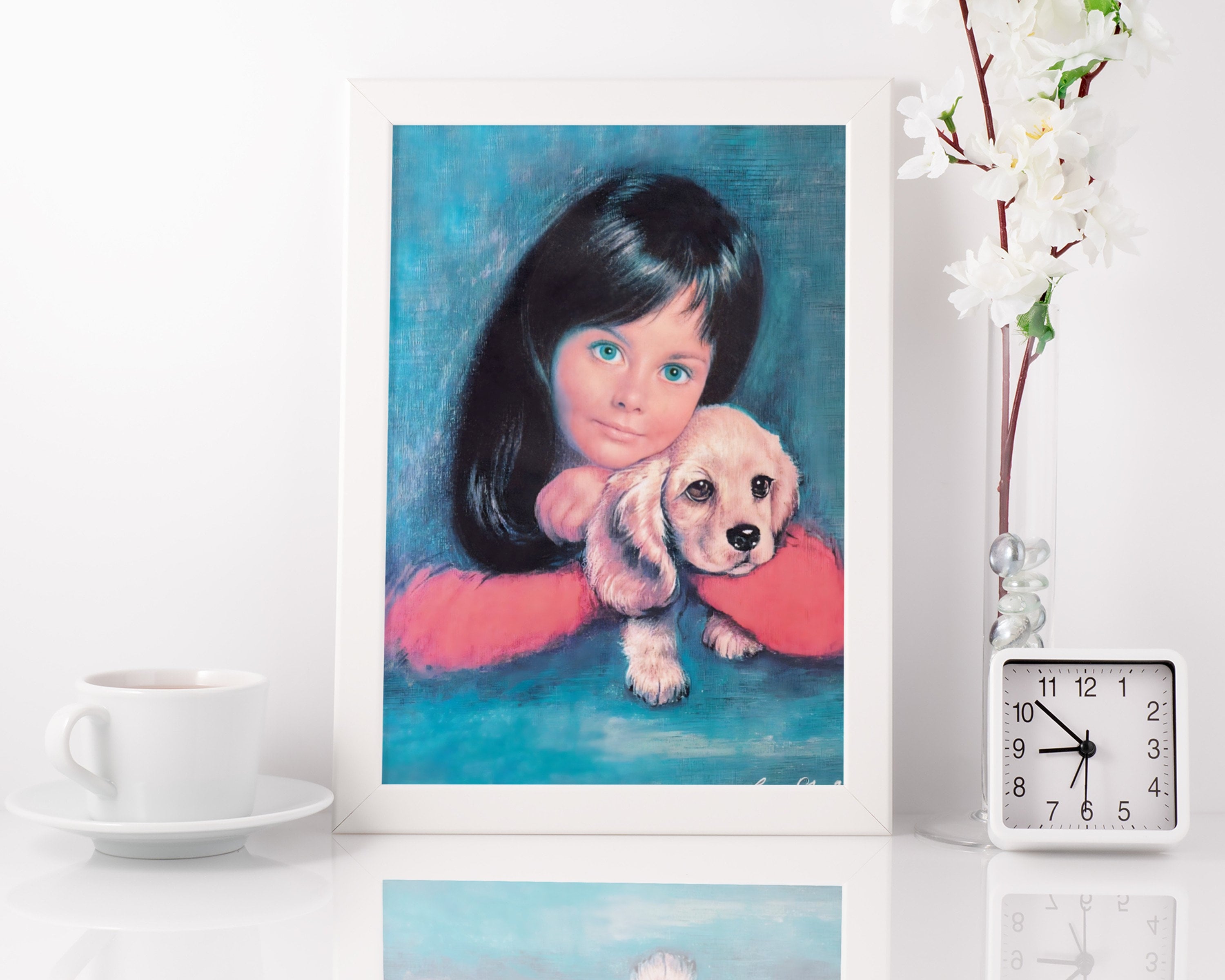 Vintage Louis Shabner Print Kitsch Mid Century Modern Retro - Etsy
