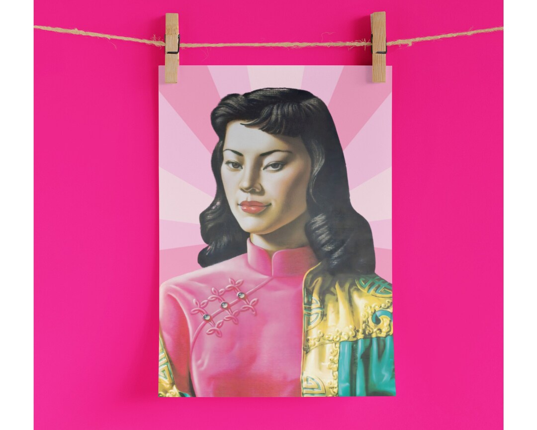 Miss Wong Kitsch Print, Vladimir Tretchikoff, Mid Century Modern Wall ...