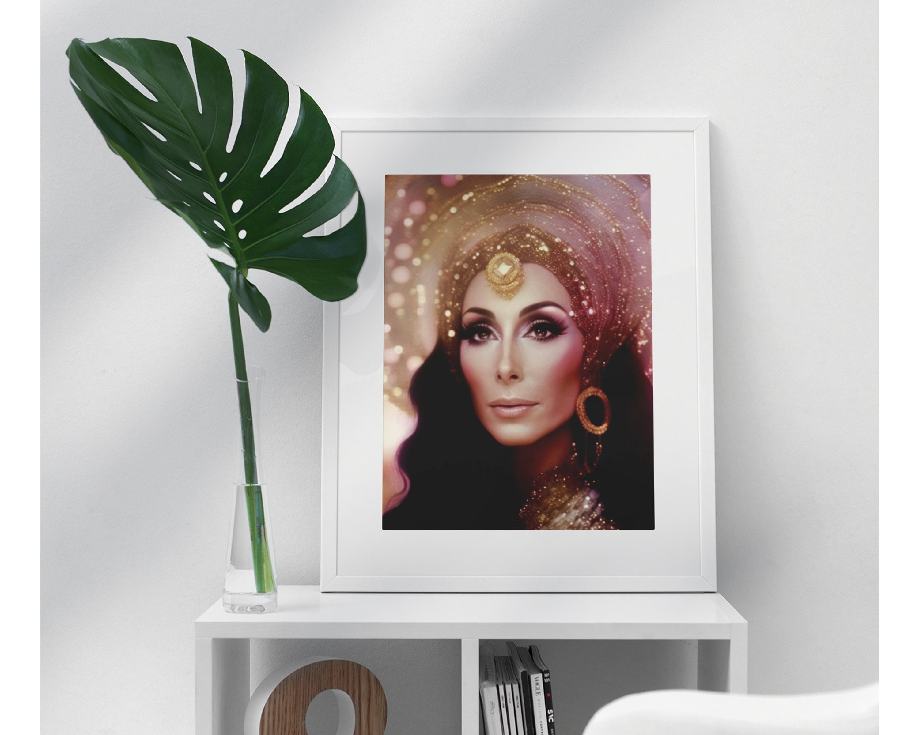 Cher Print, Kitsch Art, Quirky Wall Art, Eclectic Wall Art, Music Print ...