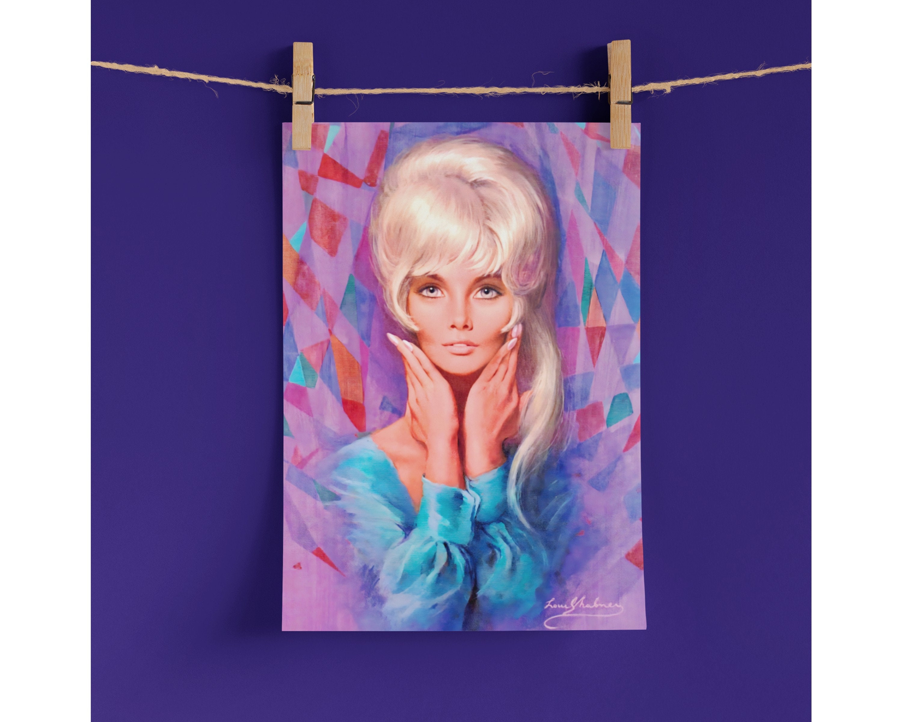 Set of 4 Prints by Louis Shabner Unframed Poster Print Mid - Etsy